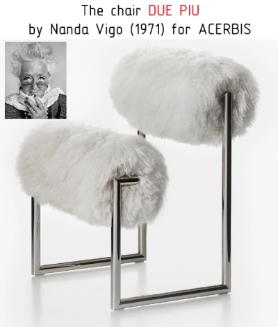 Design Objects - The lounge chair DUE PIU by Nanda Vigo (1971) - Design ...
